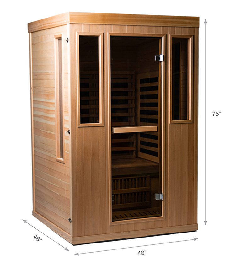 2-Person Hybrid Series IR Sauna (20 amp) - Good Health Saunas