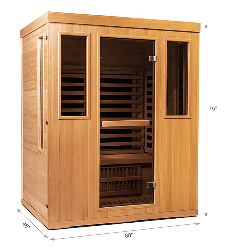 3-Person Hybrid Series IR Sauna (20 amp) - Good Health Saunas